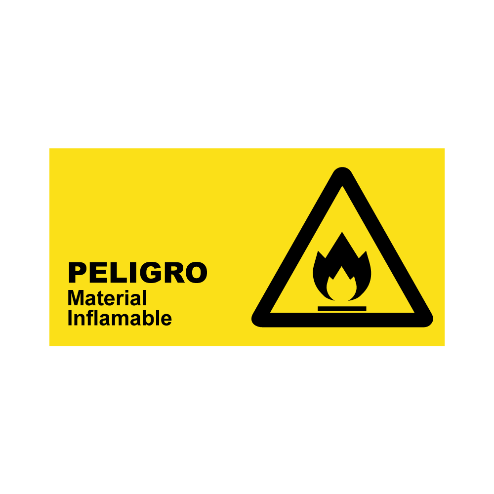 Peligro Material Inflamable AP-18 — Señaliza Chile