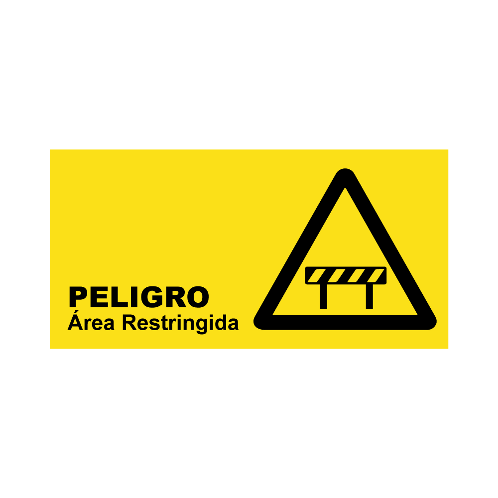 Peligro Área Restringida AP-04 — Señaliza Chile