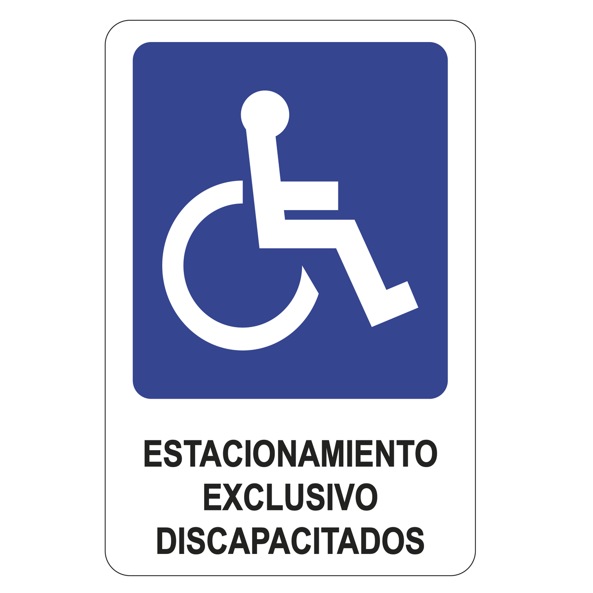 Estacionamiento Exclusivo Discapacitados RA-3 — Señaliza Chile